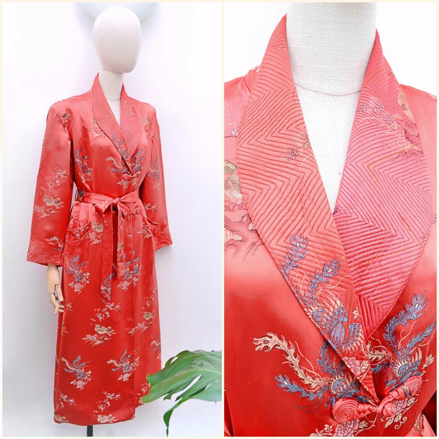 50s Chinese Robe - Etsy 50s Chinese Robe - Etsy