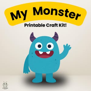 My Monster – Printable Monster Craft Kit | Fun Cut-and-create Activity ...