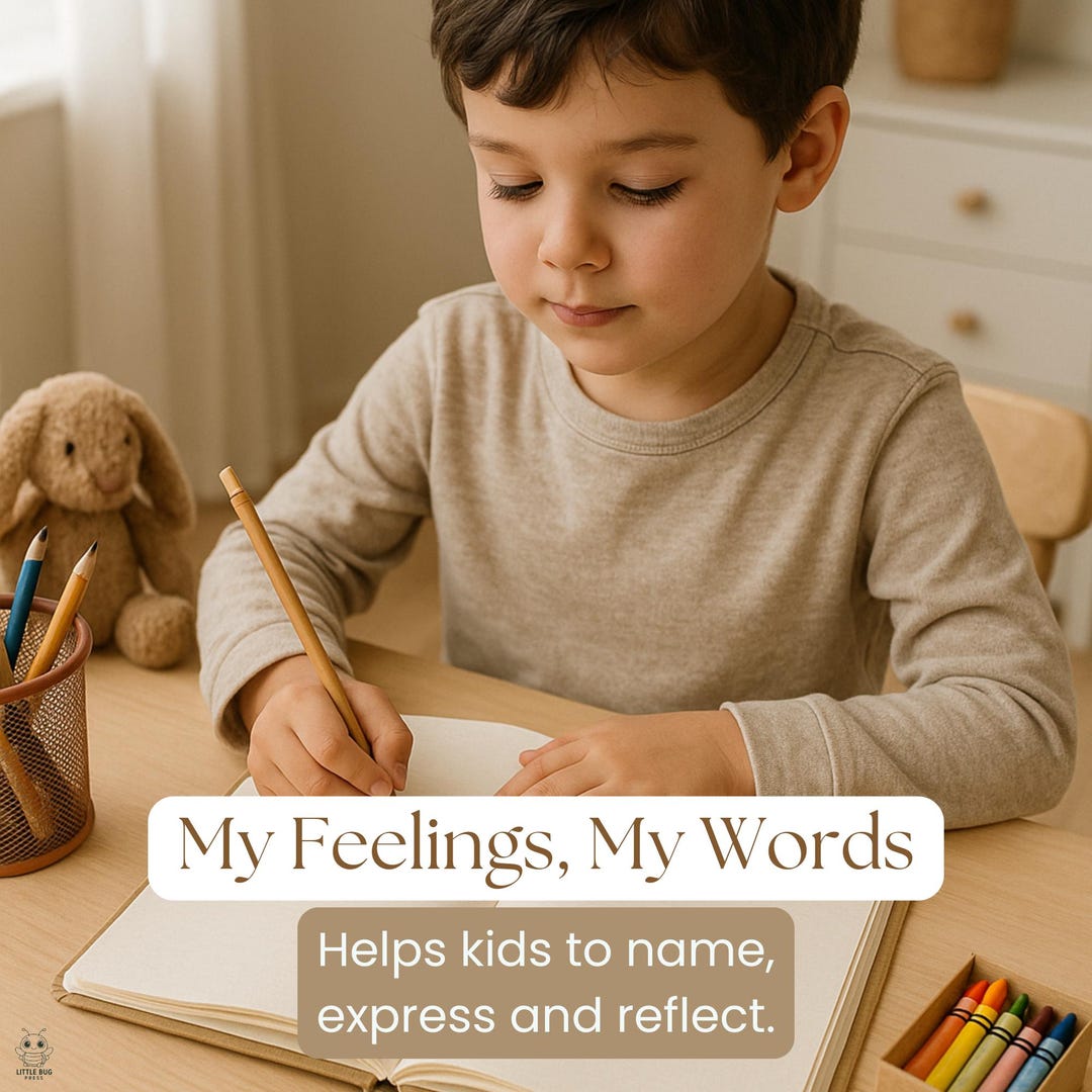 My Feelings, My Words – A Printable Emotions Journal for Kids - Etsy
