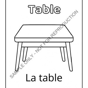 Bilingual Home Colouring Pages for Kids | English & French Printable ...