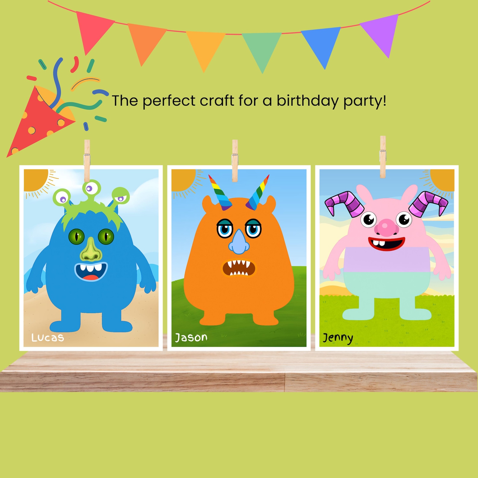 My Monster – Printable Monster Craft Kit | Fun Cut-and-create Activity ...