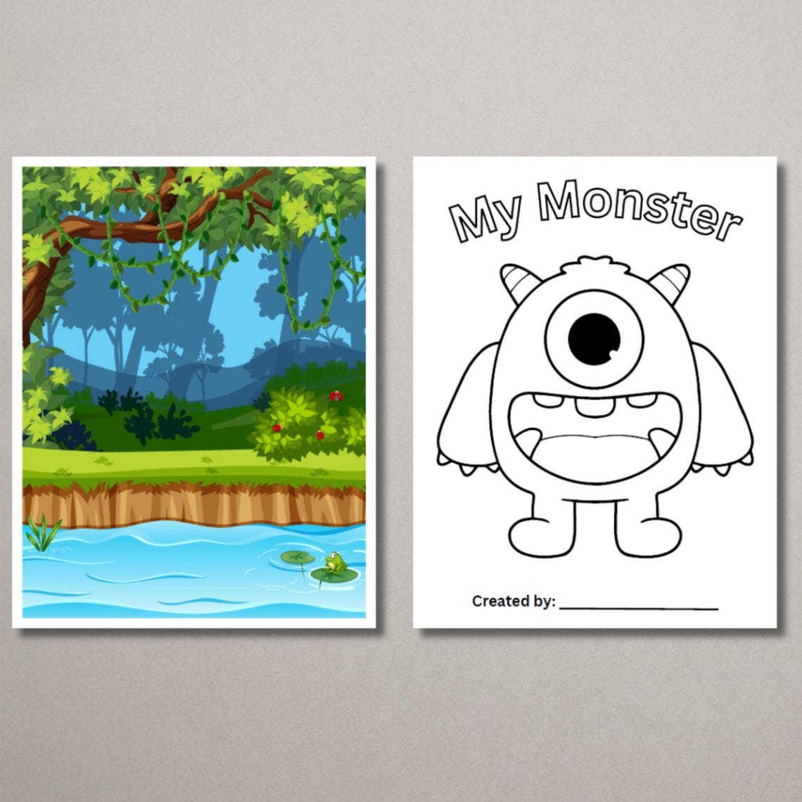 My Monster – Printable Monster Craft Kit | Fun Cut-and-create Activity ...