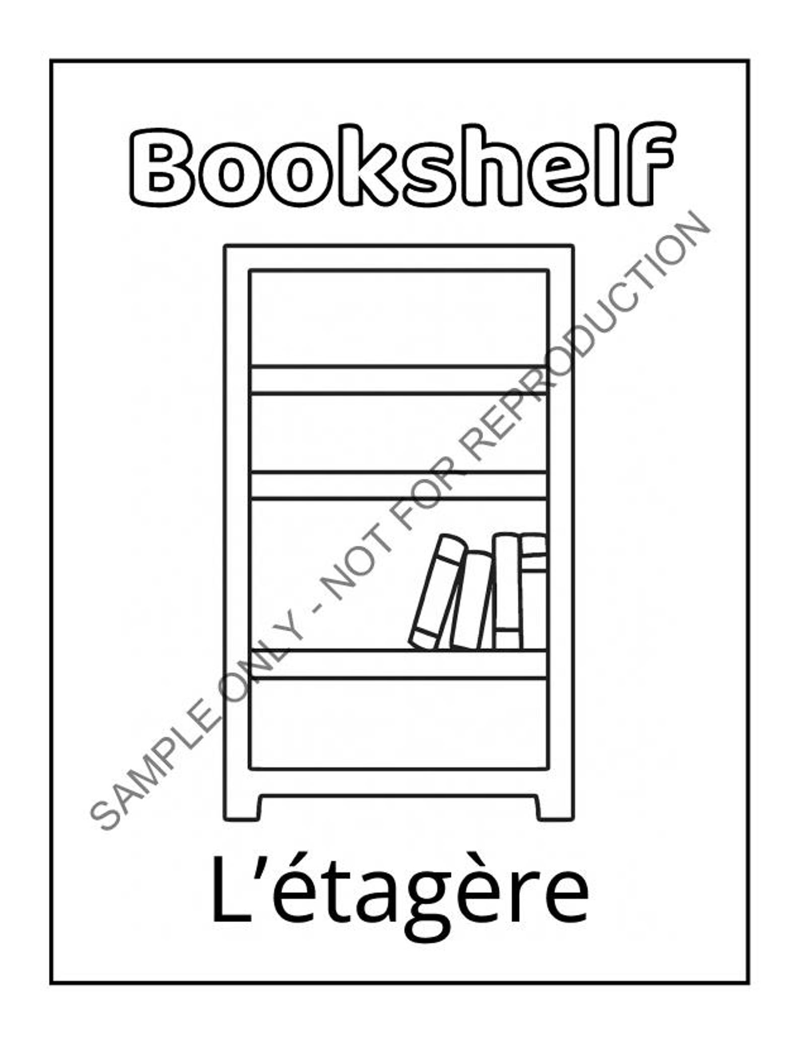 Bilingual Home Colouring Pages for Kids | English & French Printable ...