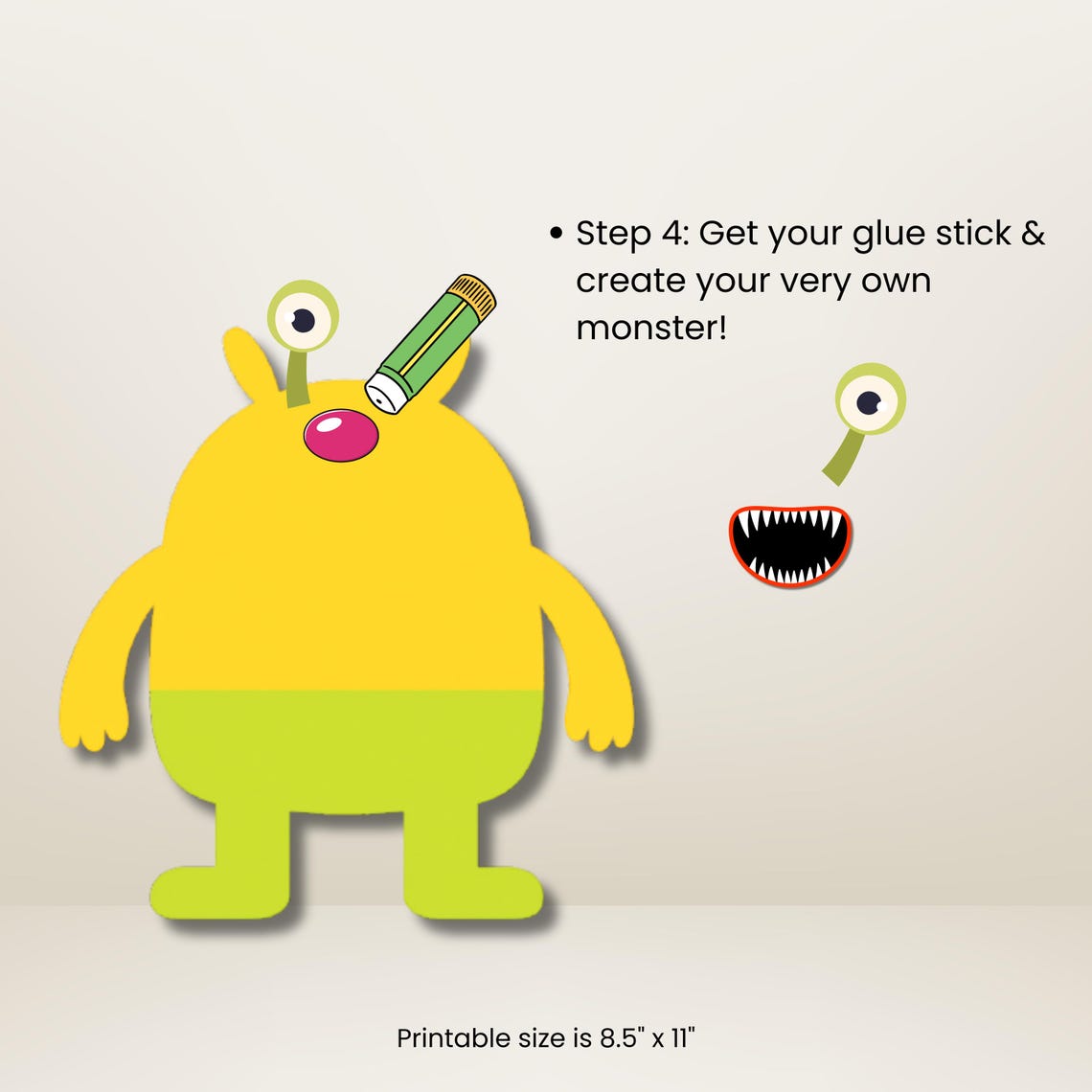 My Monster – Printable Monster Craft Kit | Fun Cut-and-create Activity ...