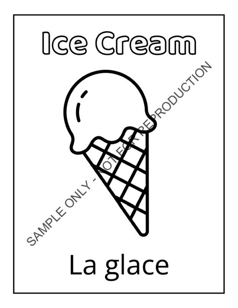 Bilingual Colouring Pages for Kids – English & French – 10-page ...