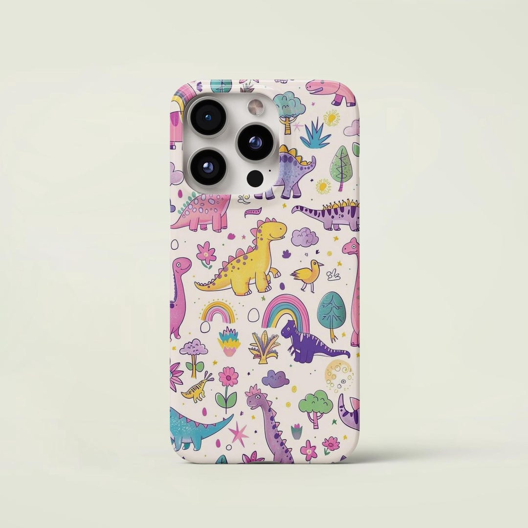 Dinosaur Phone Case Cute Dinosaur Aesthetic Collage iPhone Case T-rex ...