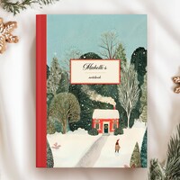 Winter Themed Spiral Bound Journal, Merry & Bright Holiday Notebook ...