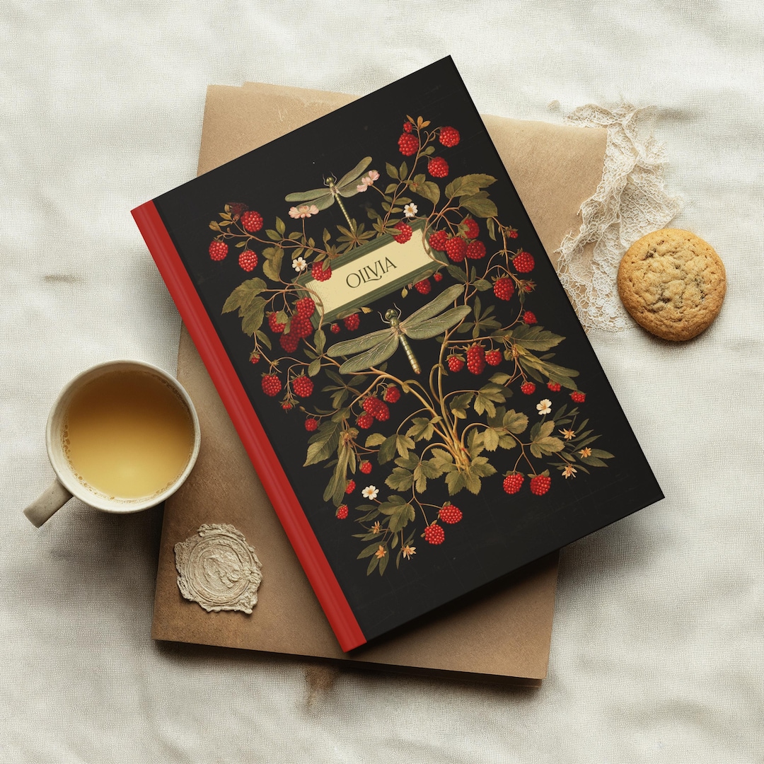 Personalized Berry Journal – Vintage Cottagecore Notebook With ...