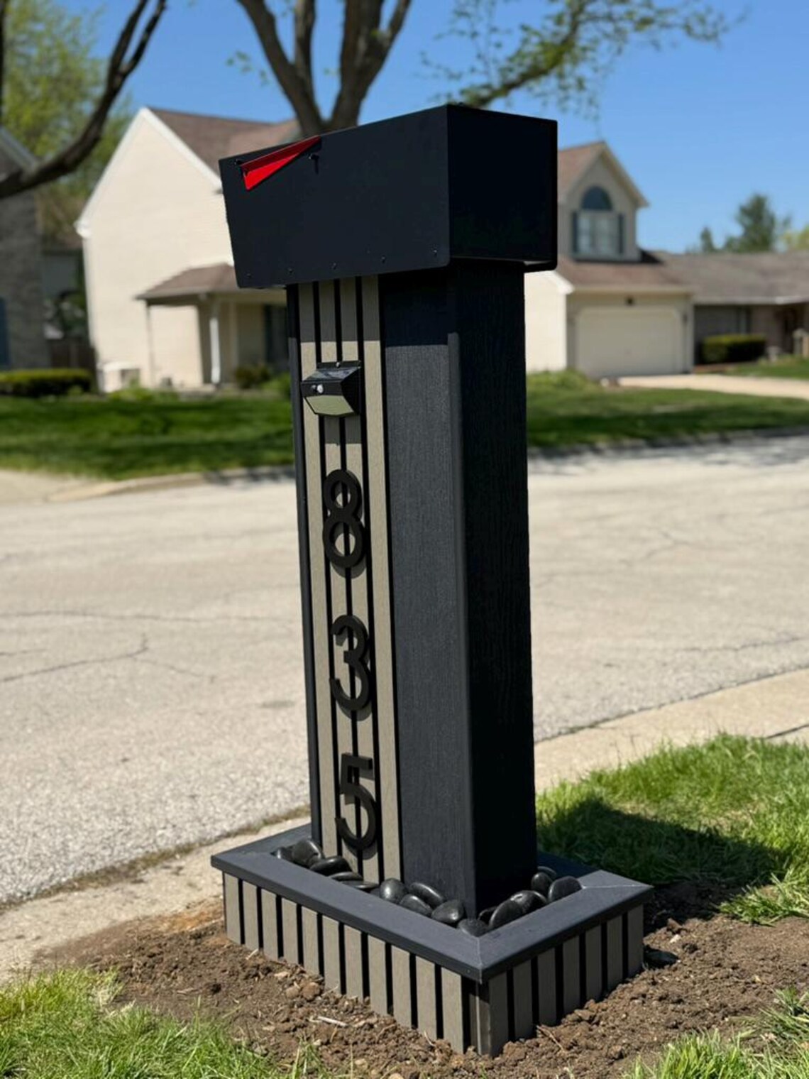 Mailbox, Modern Mailbox With Post, Composite, Durable Material - Etsy