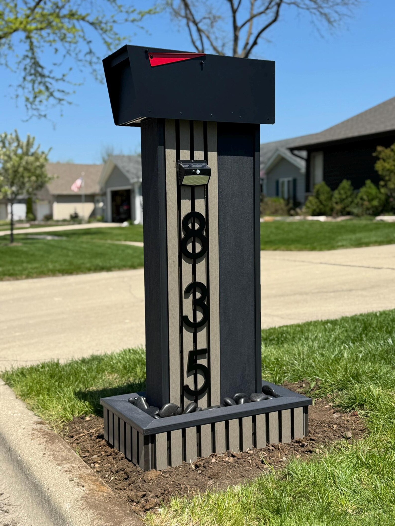 Mailbox, Modern Mailbox With Post, Composite, Durable Material - Etsy