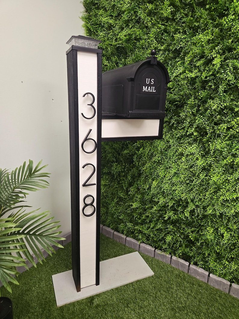 Mailbox, Custom Mailbox, Composite Mailstand, Rustic Post - Etsy