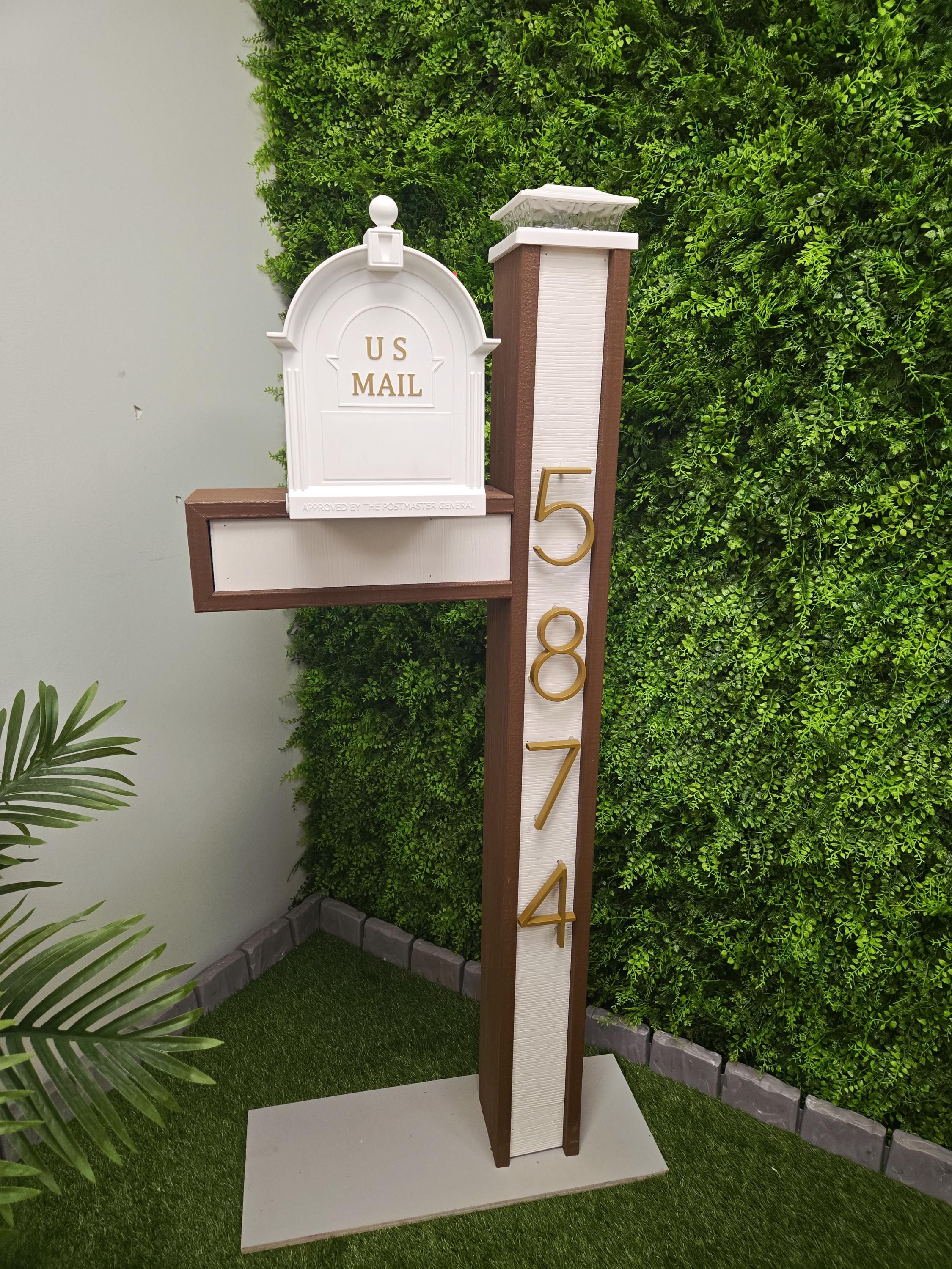 Mailbox, Custom Mailbox, Composite Mailstand, Rustic Post - Etsy