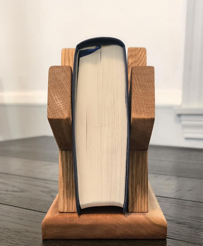Handmade Wooden Bible Holder & Book Stand – Rustic Christian Decor ...