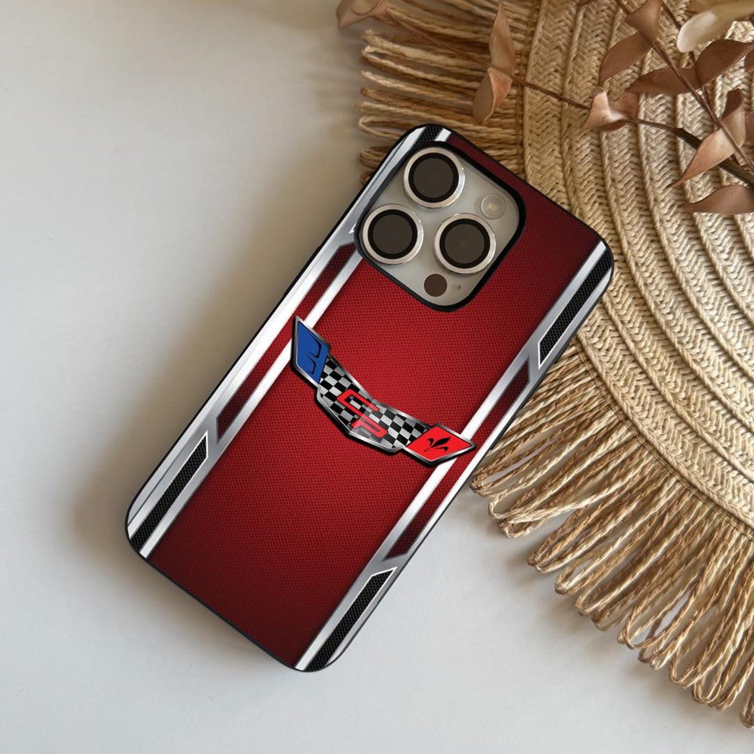 Chevrolet Corvette iPhone Case: 3D Logo, Auto Enthusiast Gift - Etsy