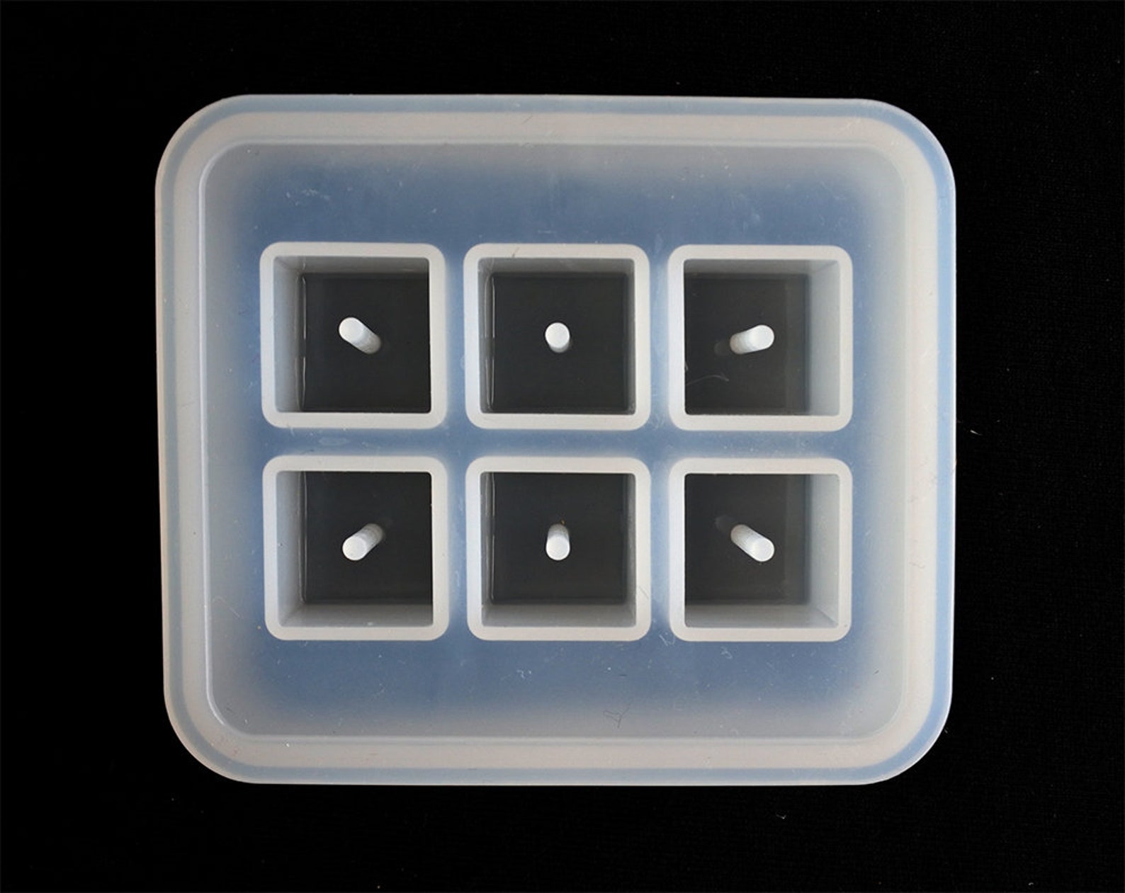 16mm Square Silicone Mold Square Pendant With Hole Resin Mould | Etsy