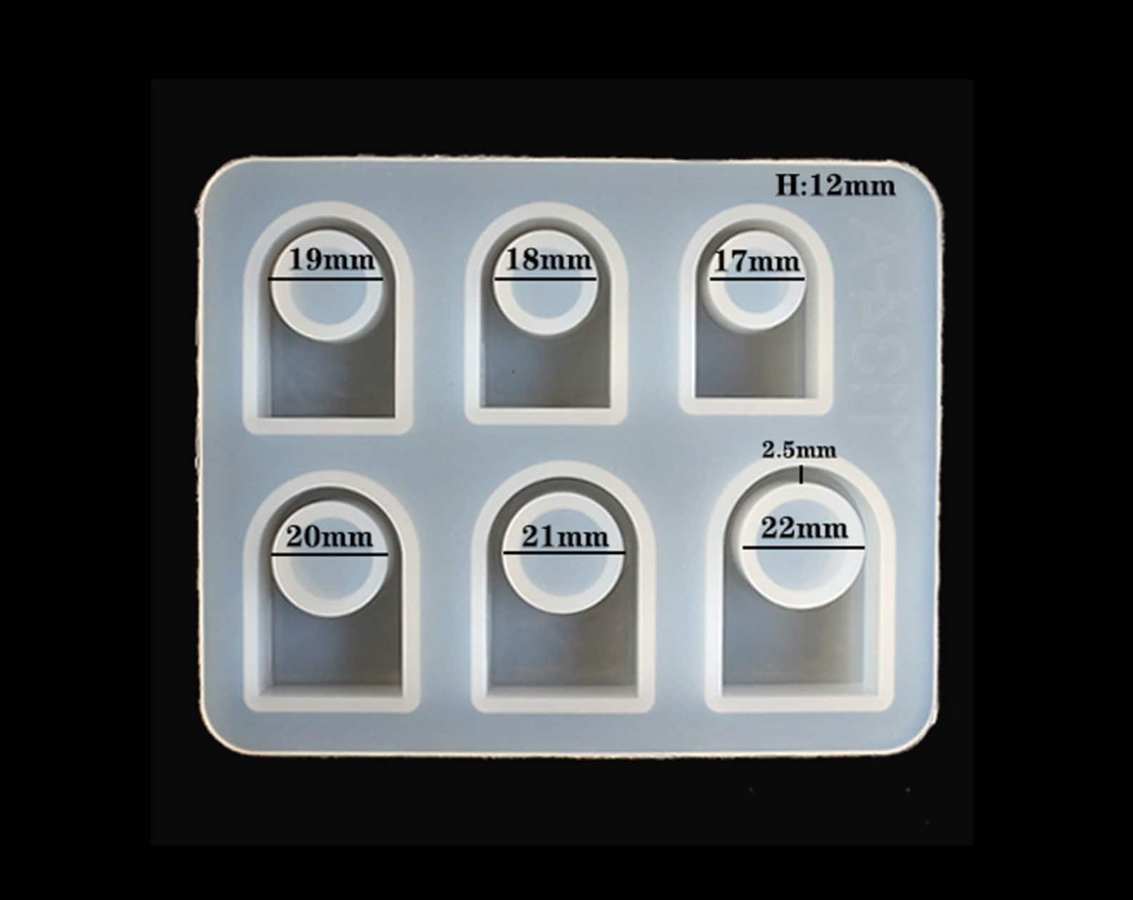 New Style Rectangular Top Ring Mold Silicone Mold Ring Resin Molds ...