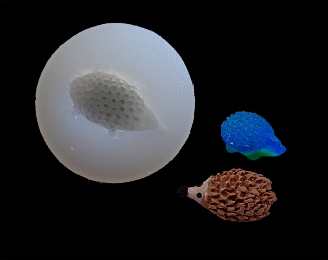 Hedgehog Silicone Mold for Resin Hedgehog Resin Mold - Etsy