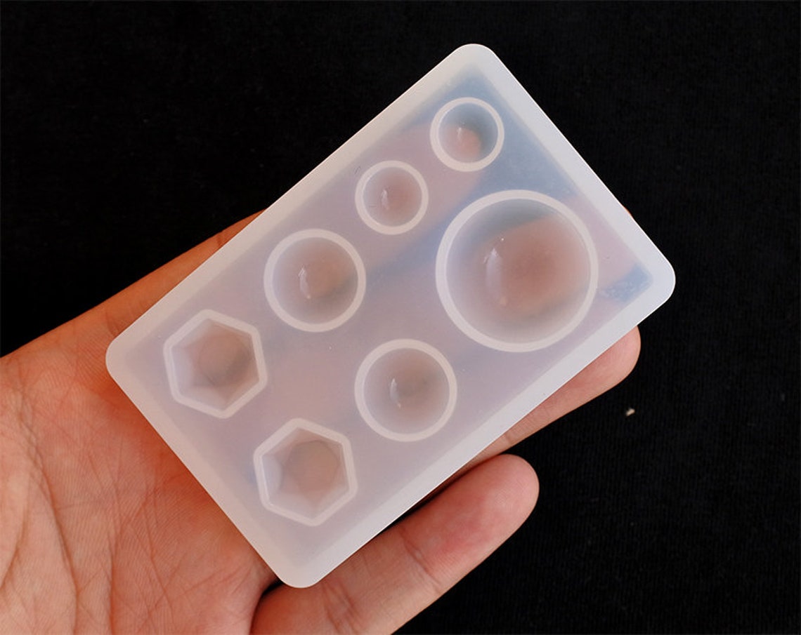 Circle Silicone Mold for Resin Hexagon Gem Resin Mold mini - Etsy