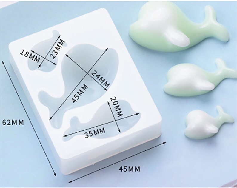 Dolphin Silicone Mold for Resin Dolphin Resin Mold mini | Etsy