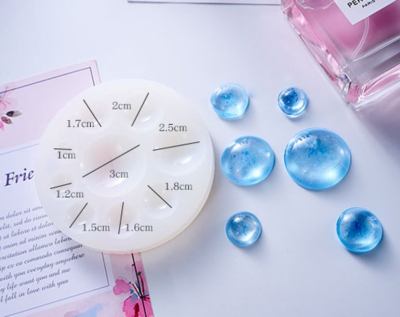 DOME CIRCLE Silicone Mold for Resin Round Resin Mold mini | Etsy