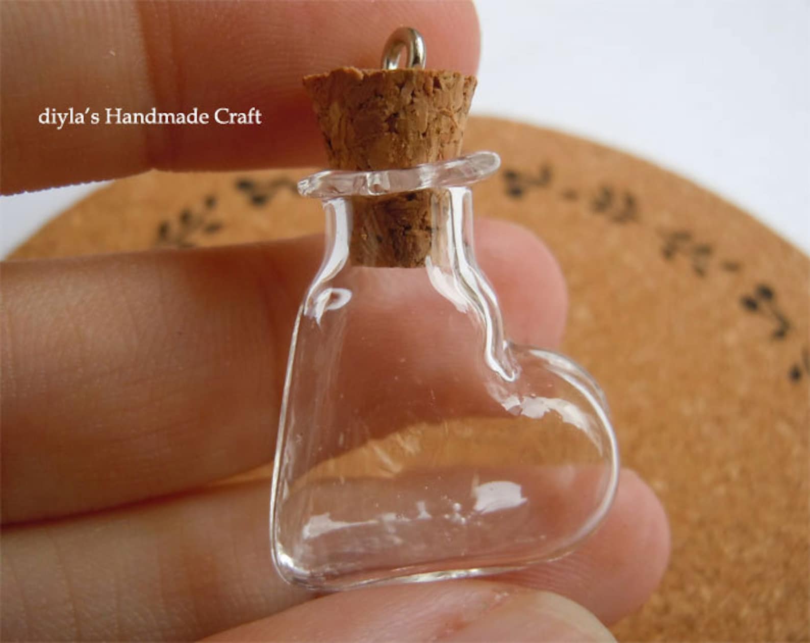 4pcs a Set 20x28mm Mini Heart-shaped Glass Bottles for - Etsy