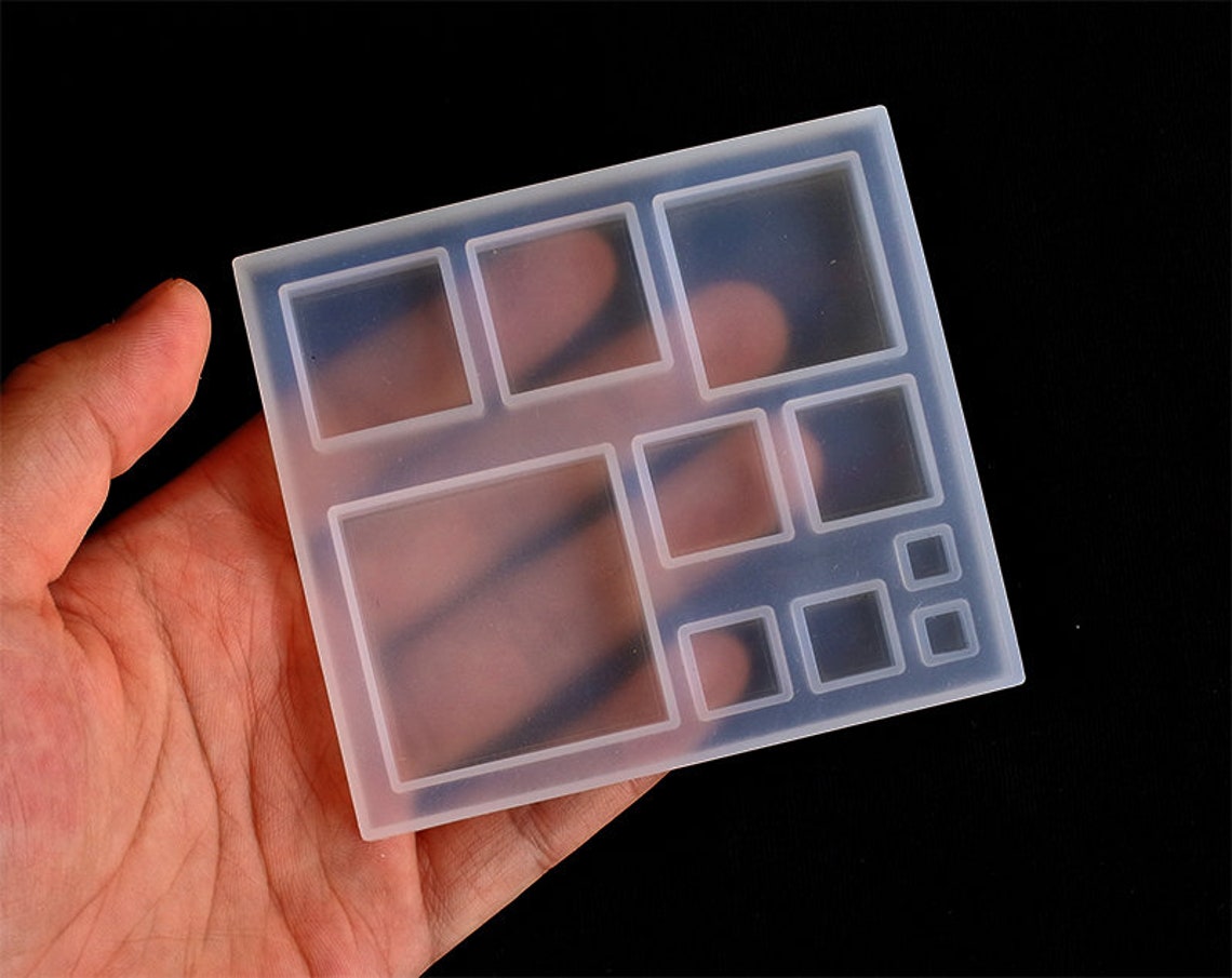 Square Silicone Mold for Resin Square Pendant for Resin | Etsy