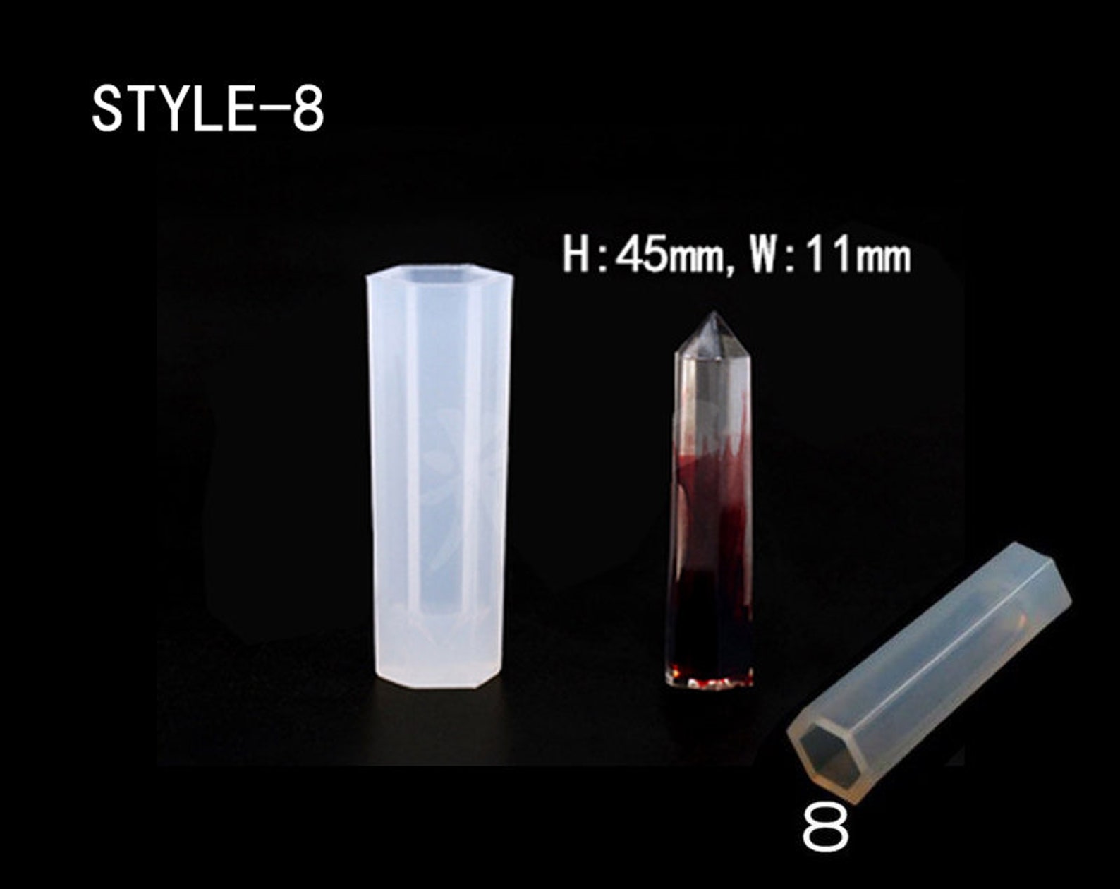 Column Silicon Mold for Resin Pendant Resin Mould for | Etsy