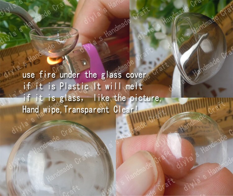 4pcs-10pcs 16mm /18mm Mini Glass Cover Crystal Ball With - Etsy