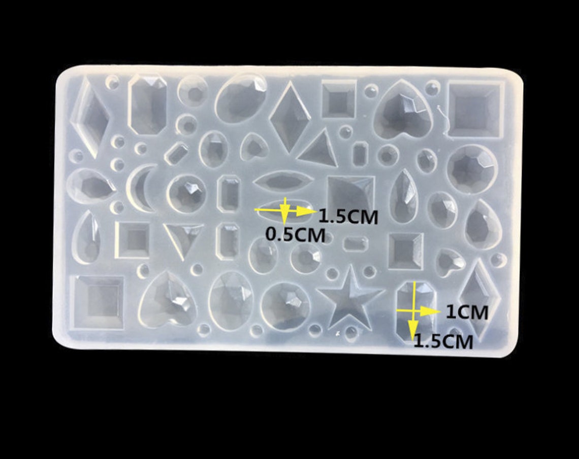 Mini Gem Silicone Mold Resin Molds for Jewelry Crystal Glue - Etsy