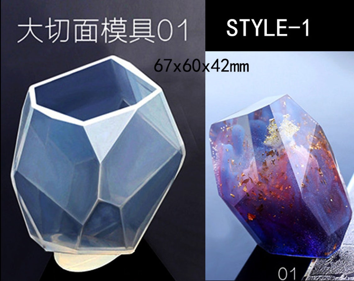 Big Gem Stone Silicone Mold for Resinstone Pendant Resin Mold - Etsy