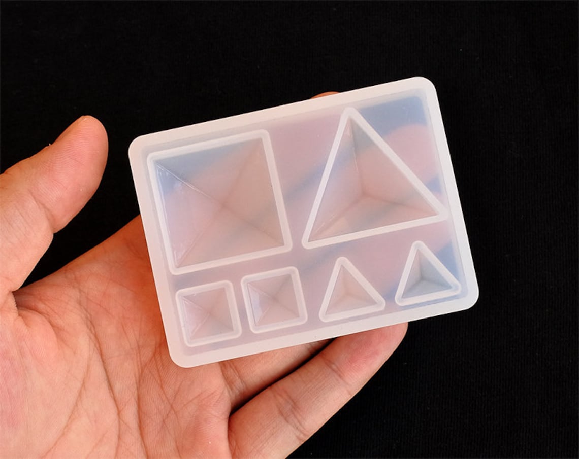 Small Pyramid Silicone Mold for Resin Triangle Mold Resin - Etsy