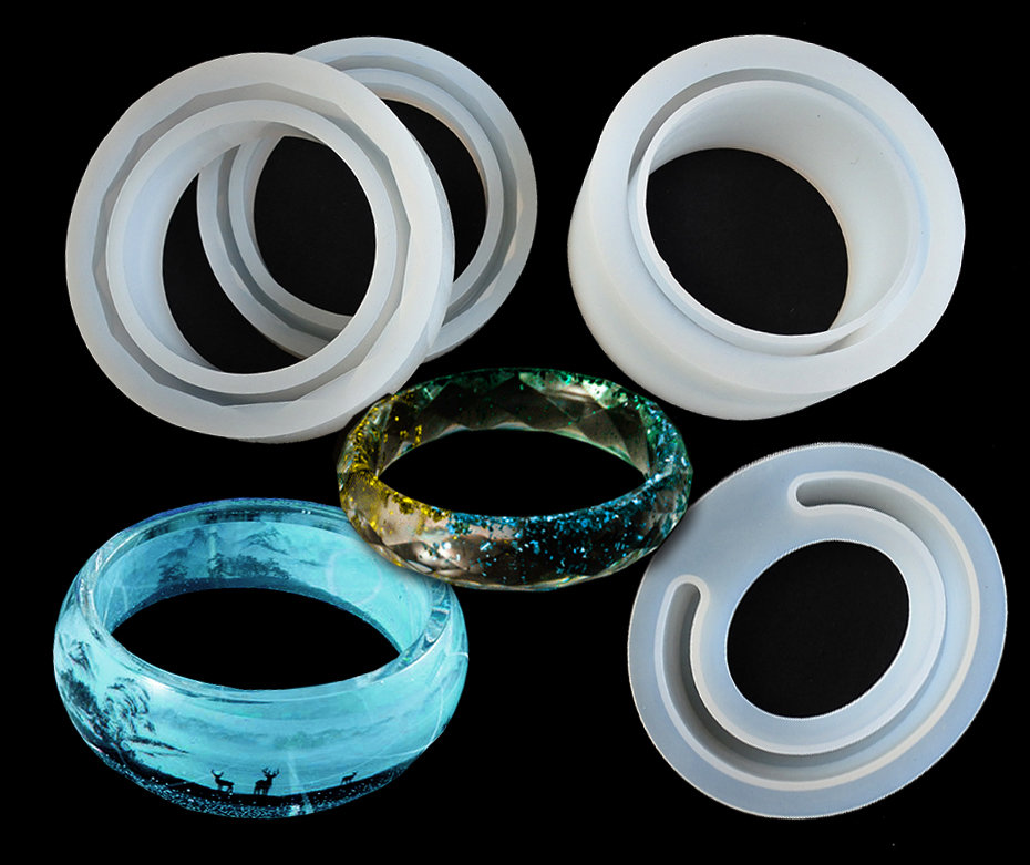 Silicone Bracelet Mold Flexible Resin Bangle Molds Resin Bracelet ...