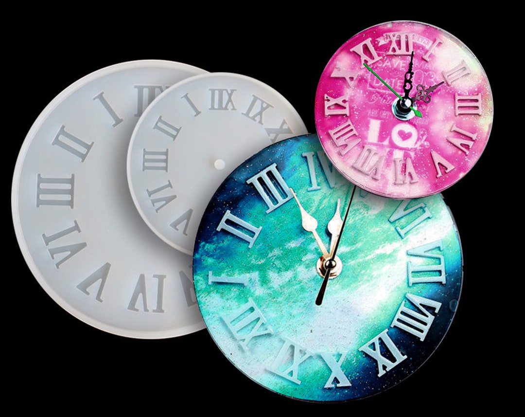Roman Numerals Zodiac Clock Silicone Mold for Resin, Silicone Resin ...