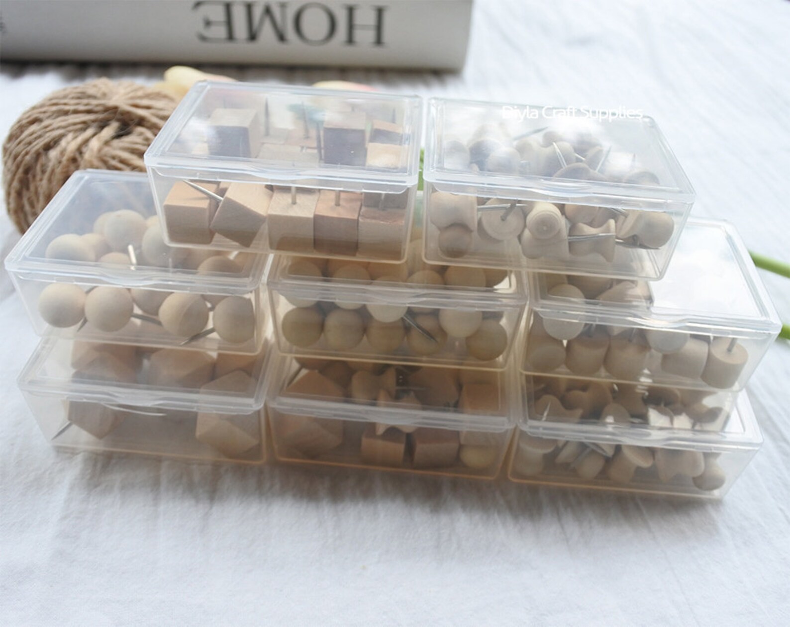 Wooden Push Pins Drawing Pin Thumbtack World Map Push Pin - Etsy