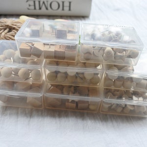 6 Pcs 15mm Diamond Wooden Push Pins Drawing Pin Thumbtack , World Map ...