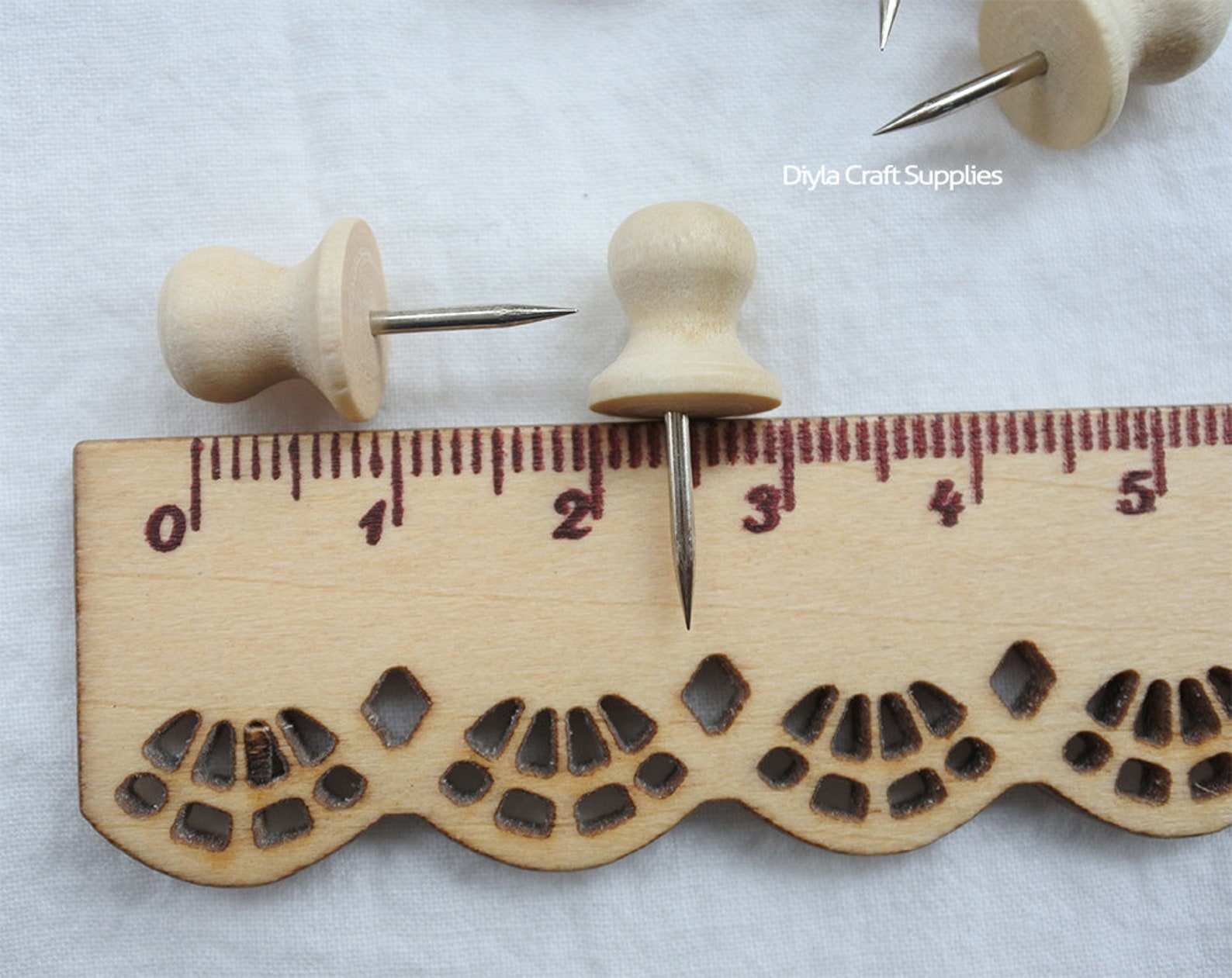 30 Pcs I-shaped Wooden Push Pins Drawing Pin Thumbtack World - Etsy