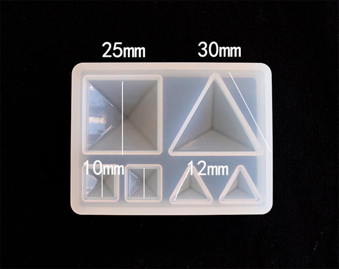 Small Pyramid Silicone Mold for Resin Triangle Mold Resin - Etsy