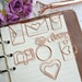 8pcs A Set Rose Gold Paper Clips Envelope Paper Clip Love - Etsy