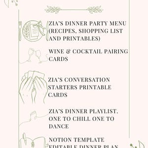 Italian Dinner Party Kit | Printable Recipes, Wine Pairings, Cocktail ...