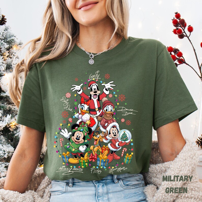 Mickey and Minnie Mouse Family Christmas Shirt, Matching Xmas Outfits ...