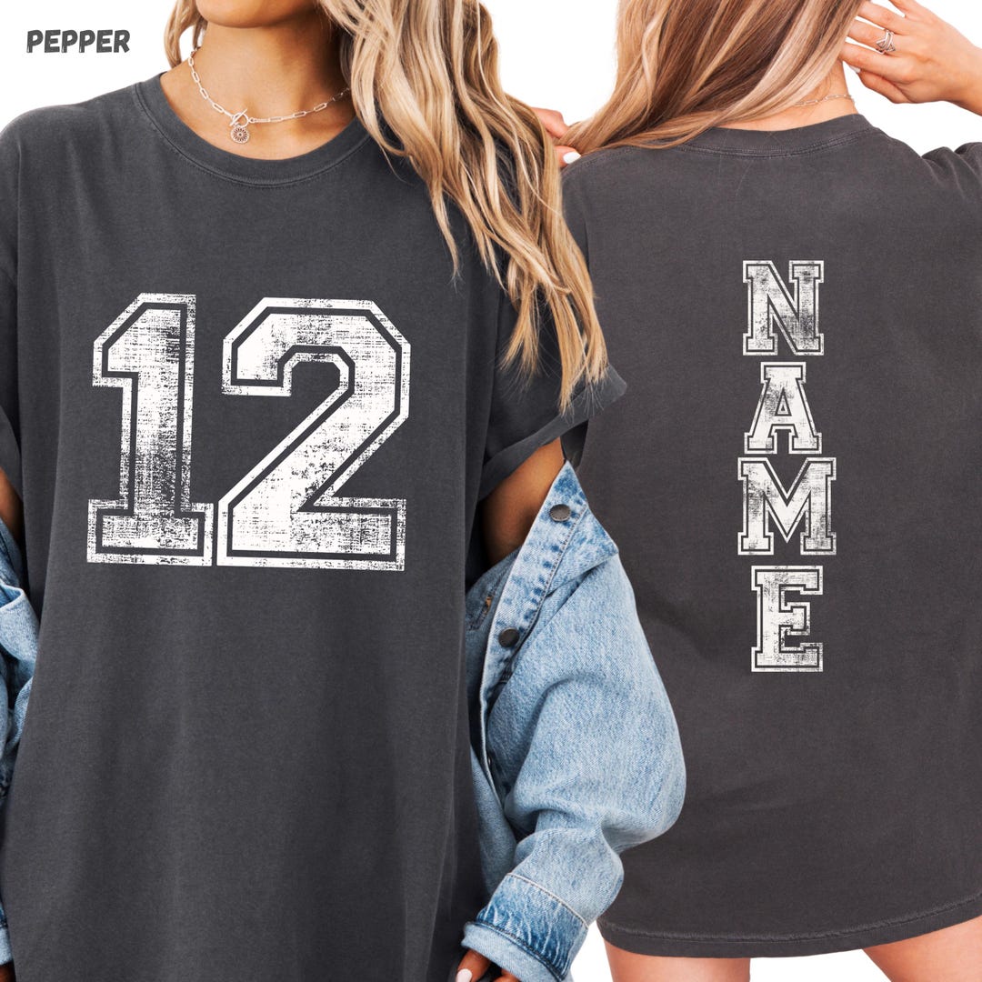 Custom Football Team Name Shirt, Game Day Tee, Personalized Team Spirit ...