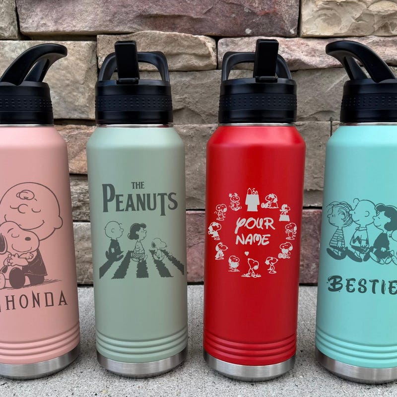 Snoopy Owala Water Bottle - Etsy