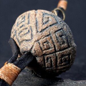 Unique Ancient Scythian Age Big Stone Bead Inlaid With Infinity Solar ...