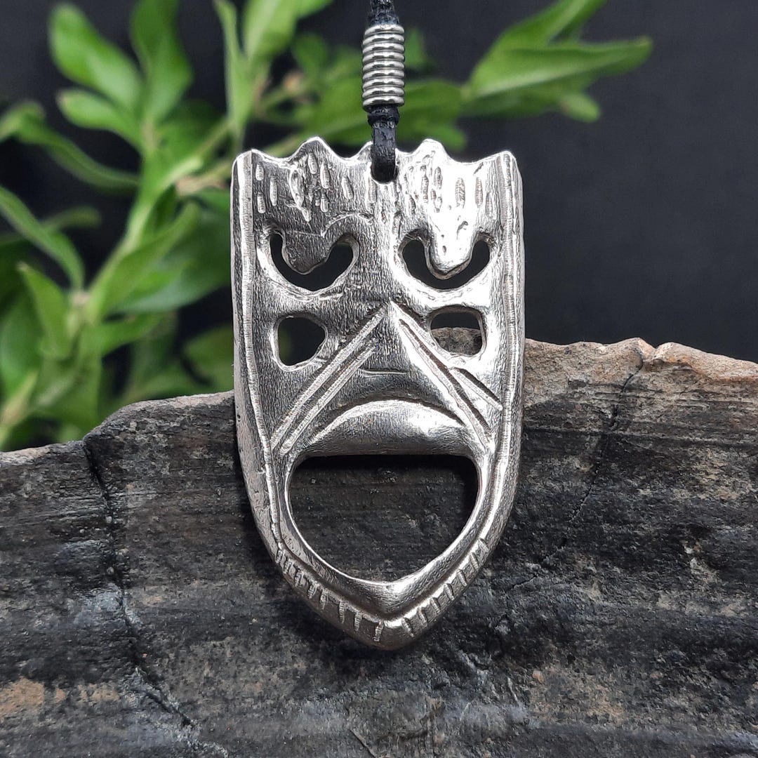 Unique Rare Ancient Viking Age Warrior Mask Amulet, Original Bronze ...
