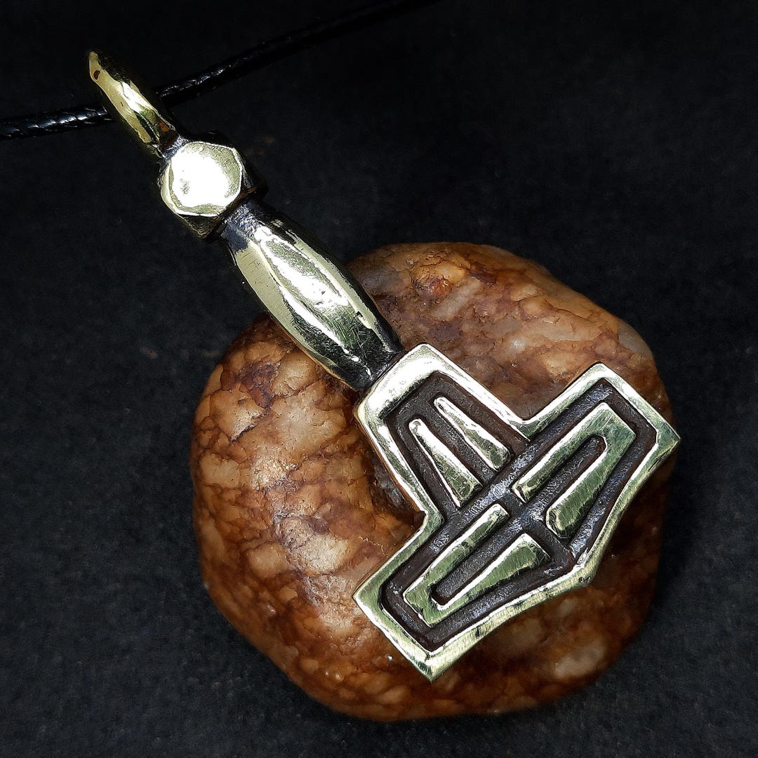 Bronze Thor's Hammer Pendant, Viking Age Amulet, Talisman Made From ...