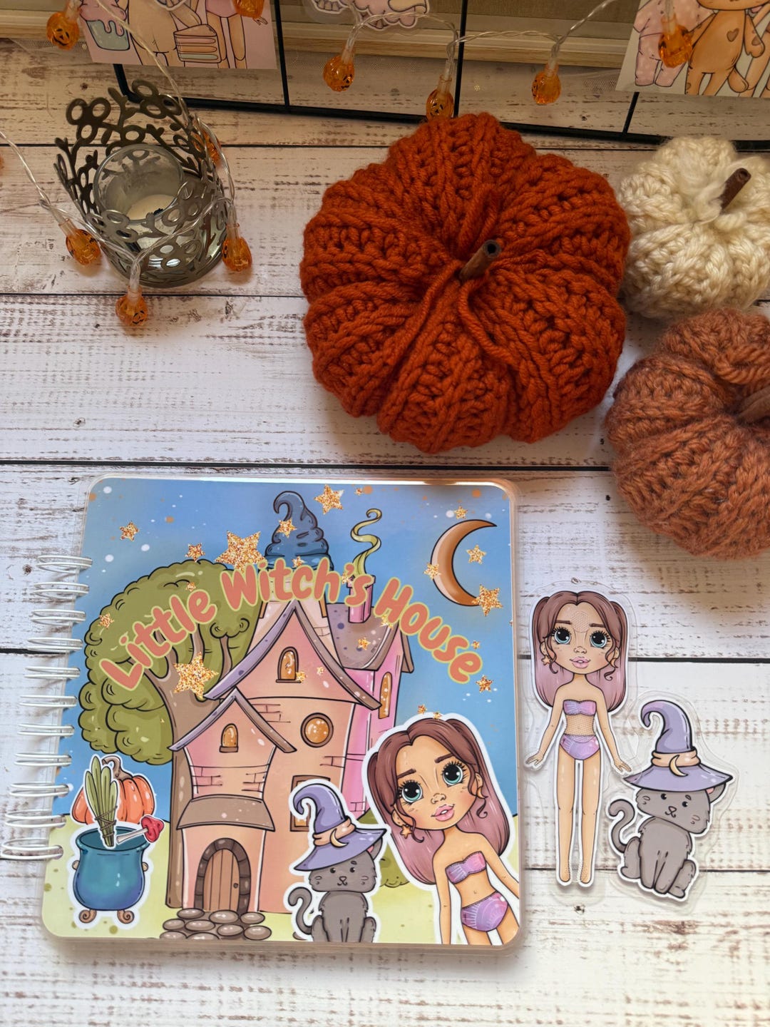 Handmade Witch's House Velcro Story Game: Montessori Halloween Playset ...
