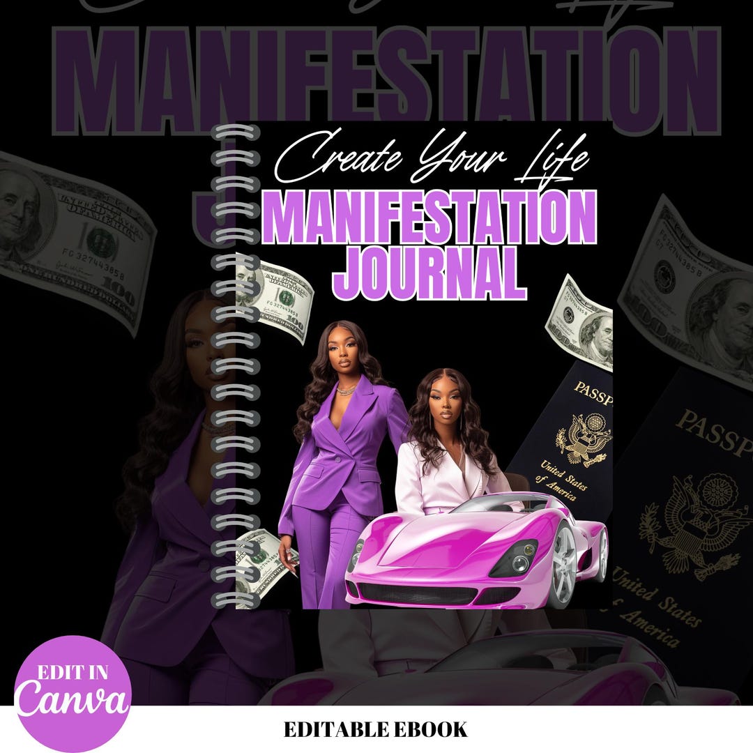 PLR Digital Manifestation Journal: Law of Attraction, Goal Tracker (PDF ...