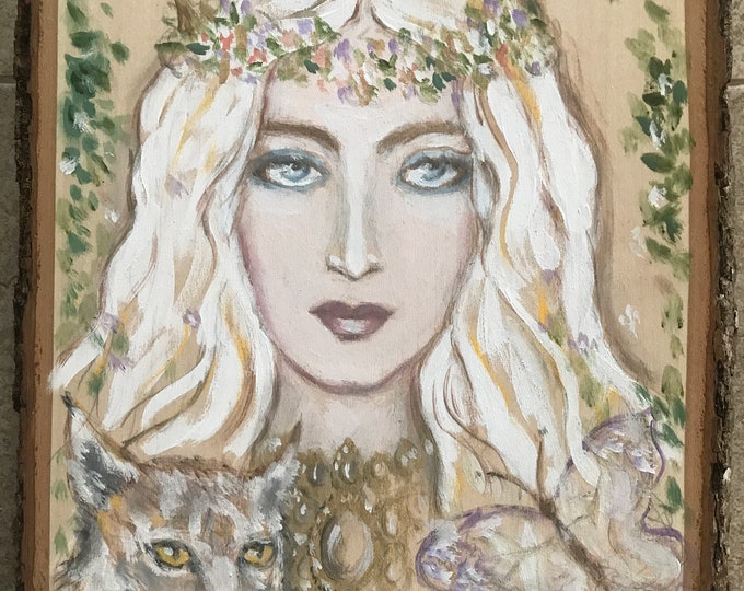 Freya Norse Goddess Original Painting - Etsy
