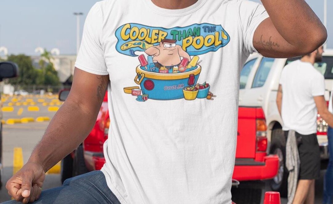 Funny Summer T Shirt, Pool Party Beach Day Shirt, Cooler Than the Pool ...