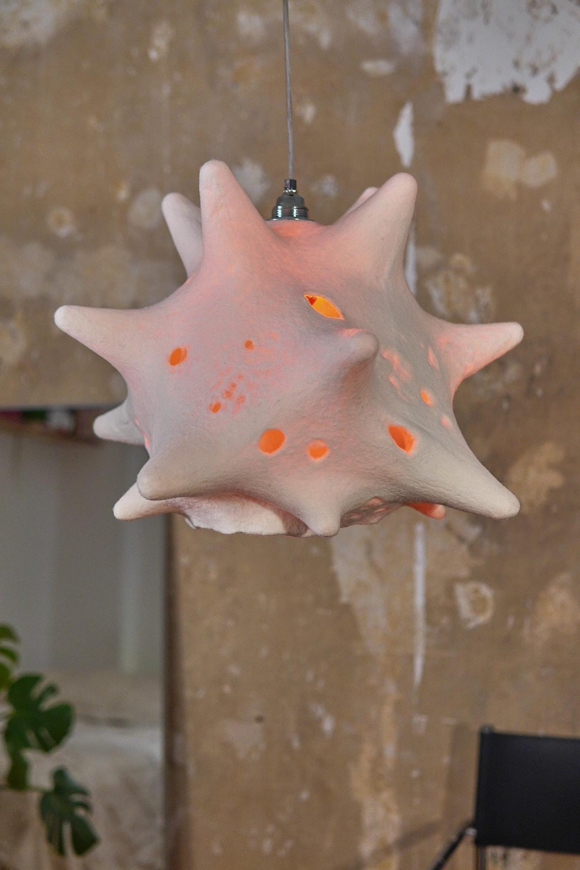 Original Big Felted Lampshade - B612 Gruyère Model Filzlicht - Etsy